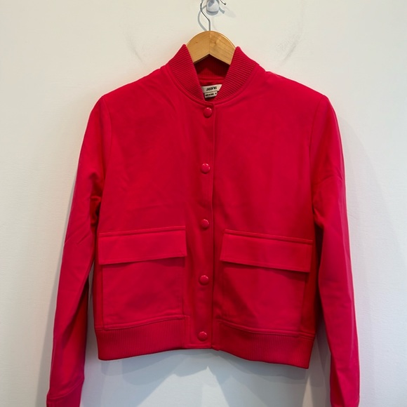 Jason Wu | Jackets & Coats | New Jason Wu Hot Pink Cotton Bomber Jacket ...
